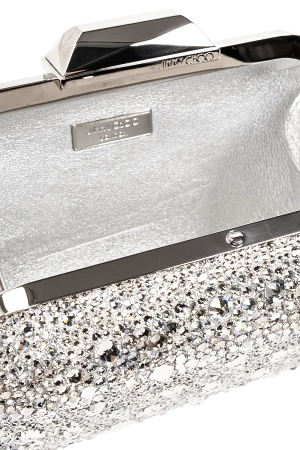 JIMMY CHOO Cloud' Clutch - Silver