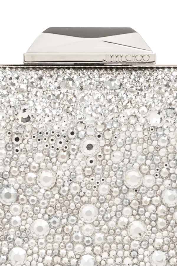 JIMMY CHOO Cloud' Clutch - Silver