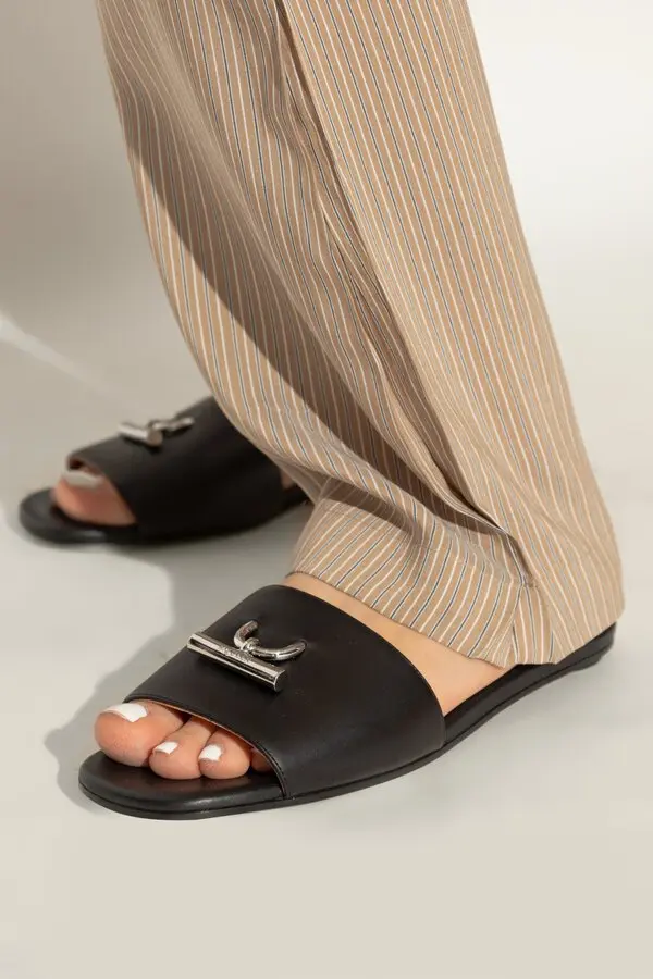 Alexander McQueen Leather Slides