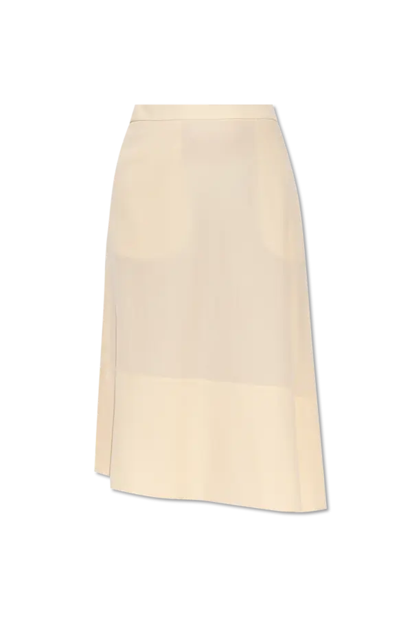 JIL SANDER Wool A-line Skirt