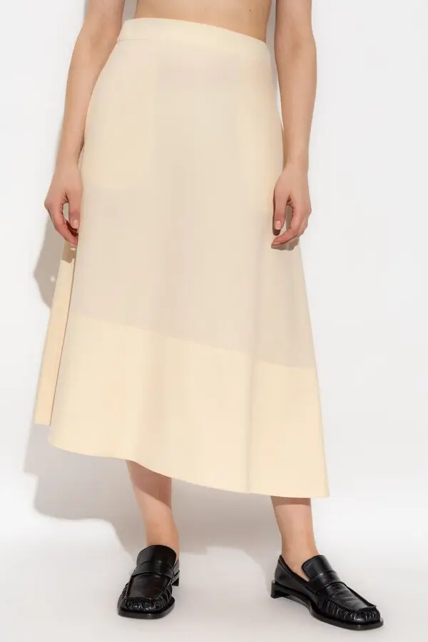 JIL SANDER Wool A-line Skirt