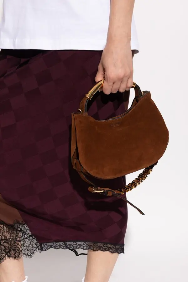 Moschino Handbag With Detachable Strap - Brown
