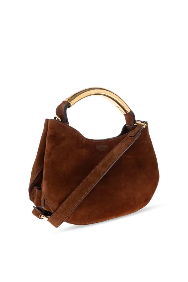 Moschino Handbag With Detachable Strap - Brown