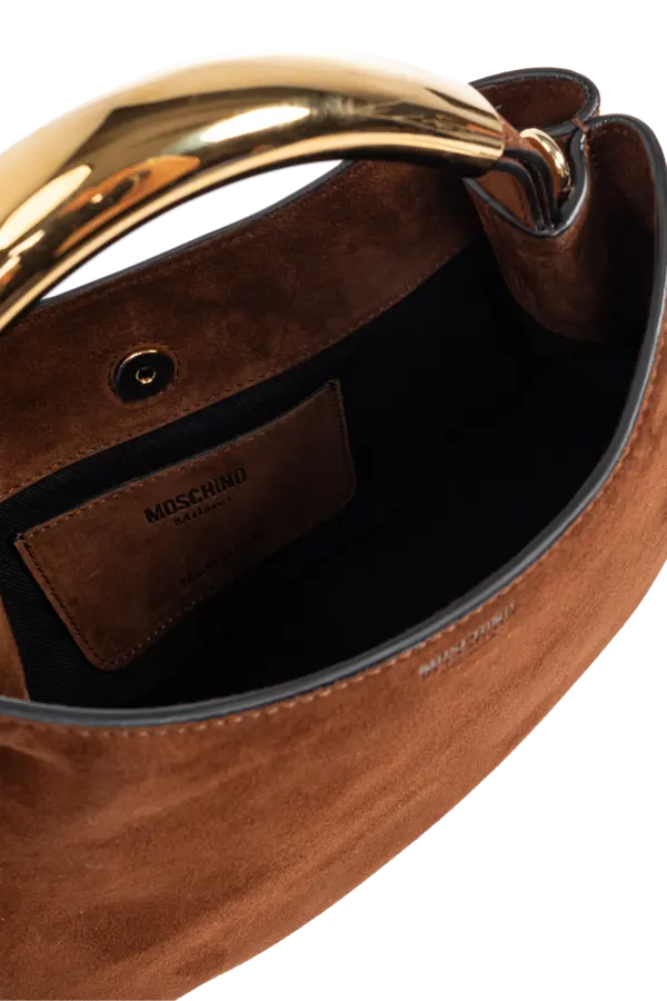 Moschino Handbag With Detachable Strap - Brown