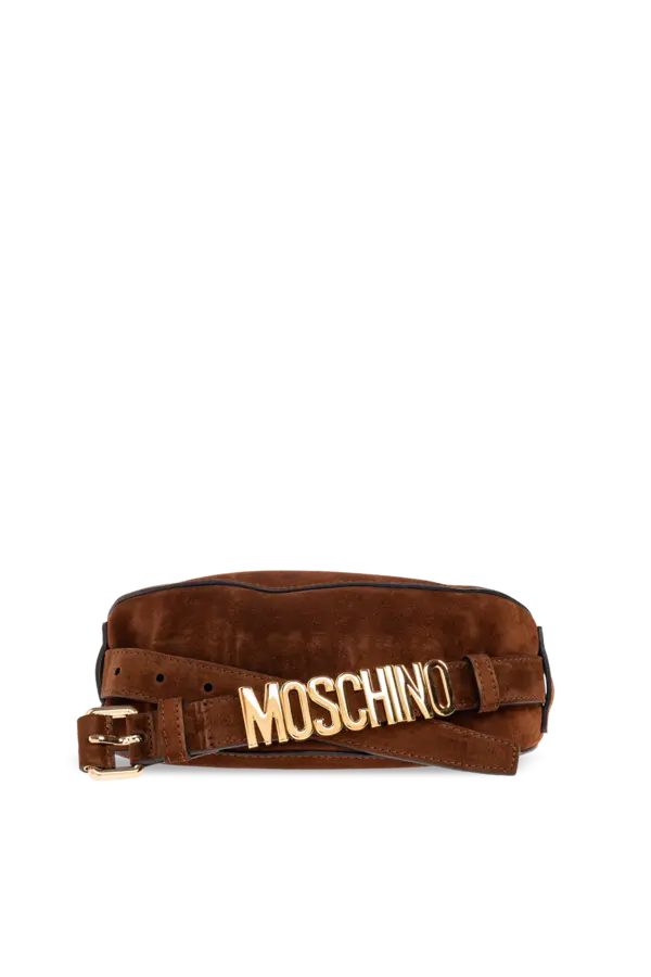 Moschino Handbag With Detachable Strap - Brown