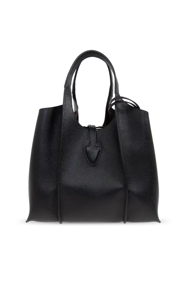 TOD’S Leather Handbag With Gold-tone 't' Detail