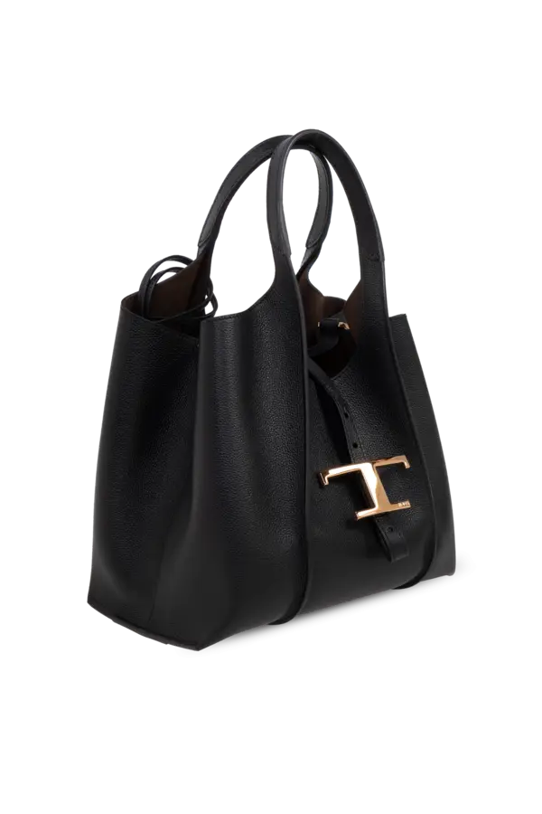 TOD’S Leather Handbag With Gold-tone 't' Detail