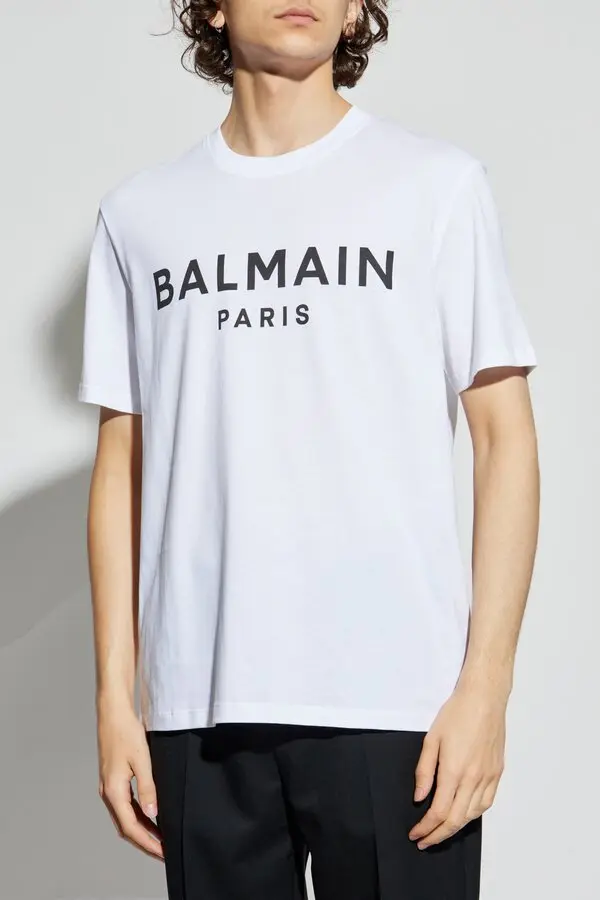 Balmain T-shirt With Printed Logo