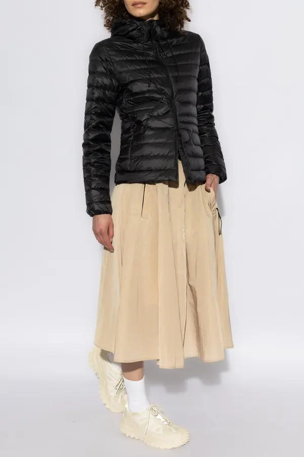 Moncler Pleated Skirt With Buckled Belt And Pockets