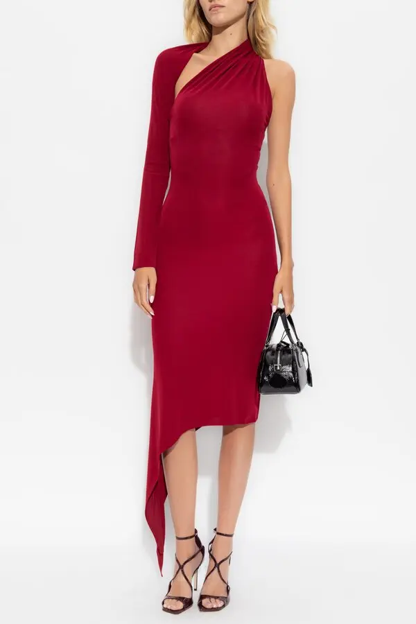 COURREGES Asymmetrical Midi Dress