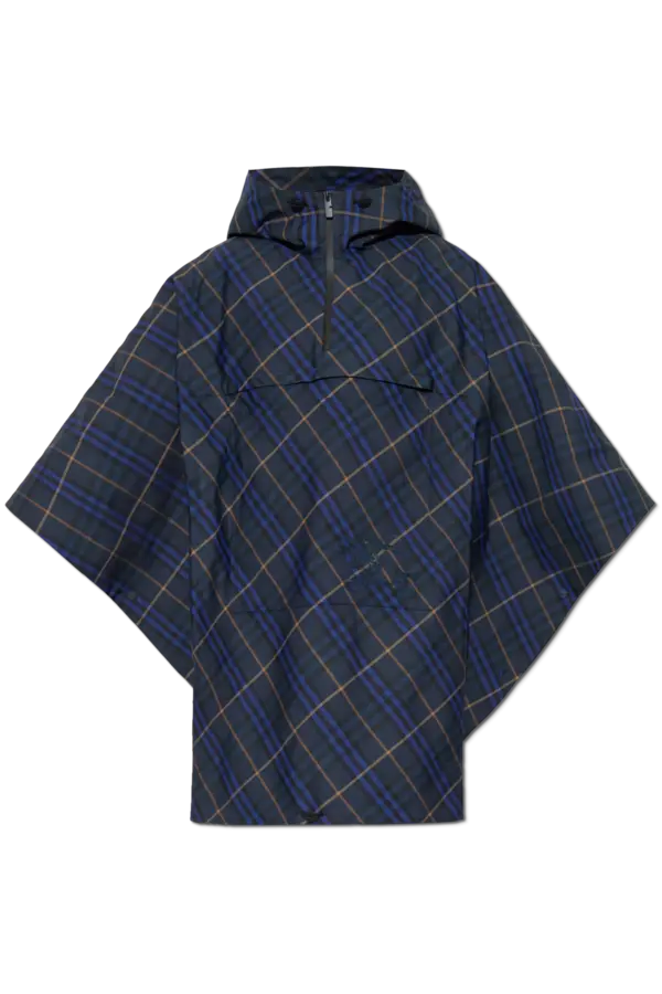 Burberry Checkered Poncho
