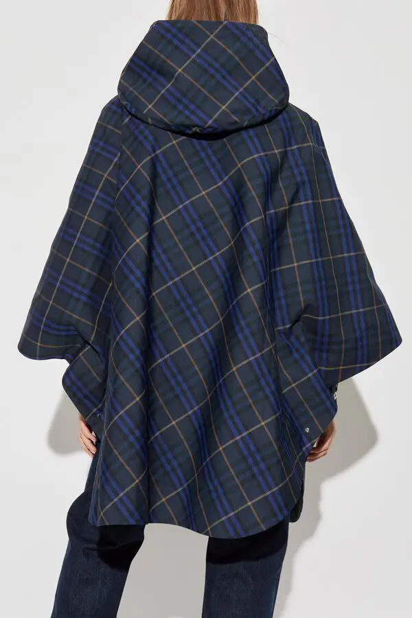 Burberry Checkered Poncho