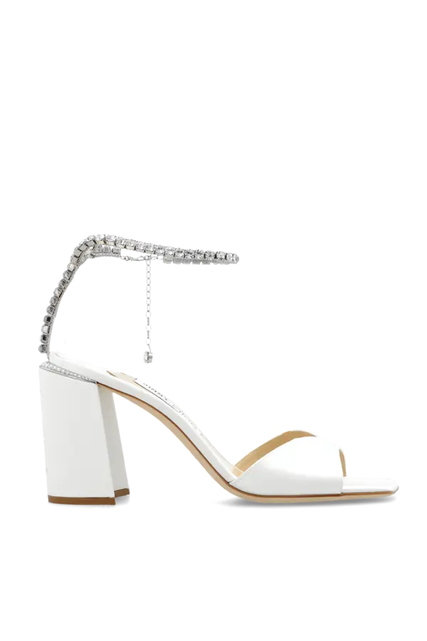 JIMMY CHOO Saeda Platform Sandals In Satin