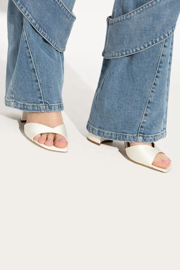 JIMMY CHOO Saeda Platform Sandals In Satin