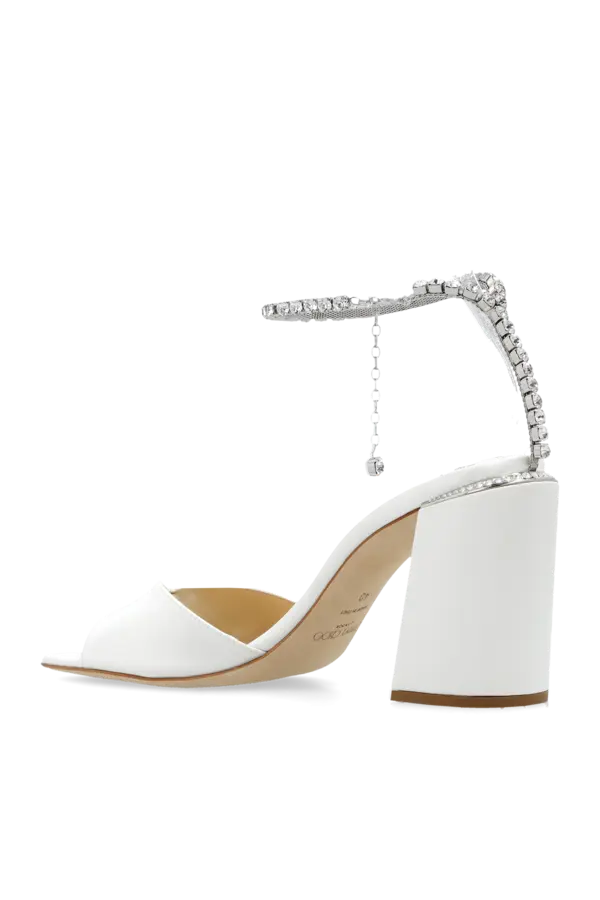 JIMMY CHOO Saeda Platform Sandals In Satin