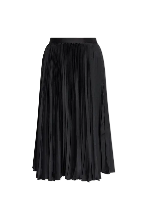 JIL SANDER Pleated Midi Skirt - Black
