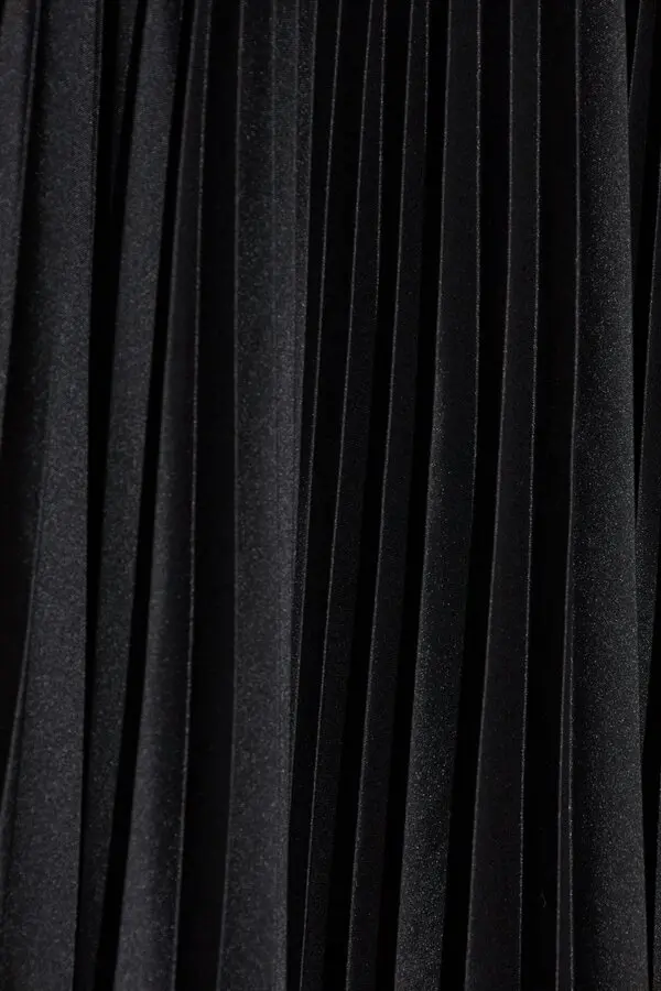 JIL SANDER Pleated Midi Skirt - Black