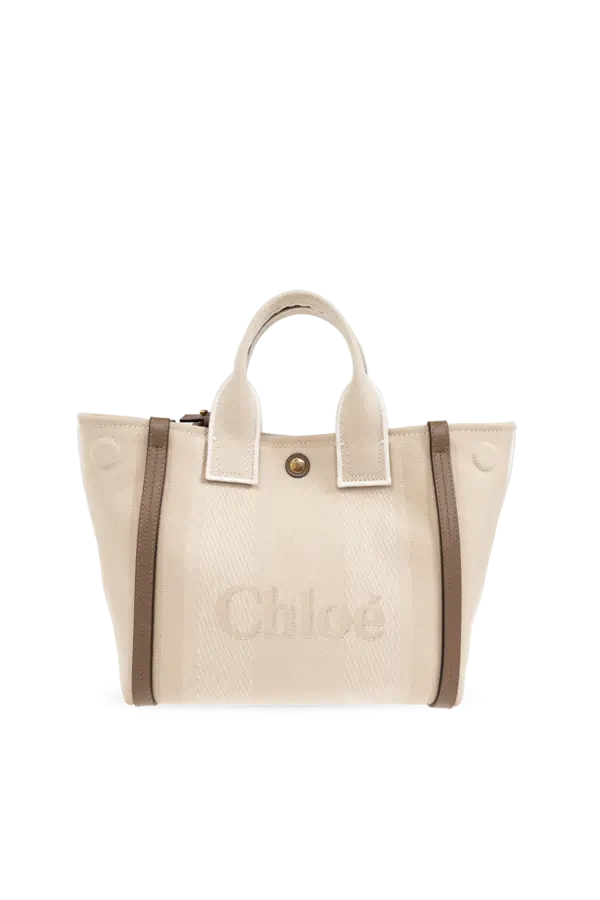 Chloé Carry Small Handbag - Cream