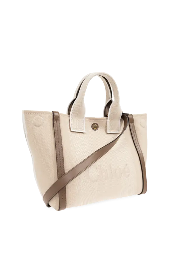 Chloé Carry Small Handbag - Cream