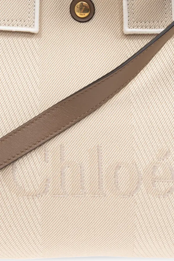 Chloé Carry Small Handbag - Cream