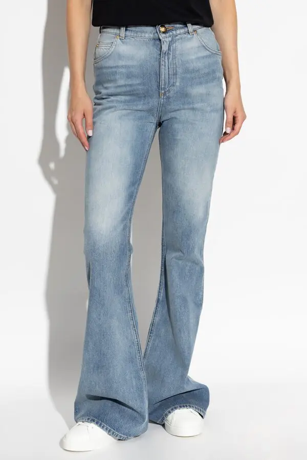 Balmain Flared Rigid Denim Jeans
