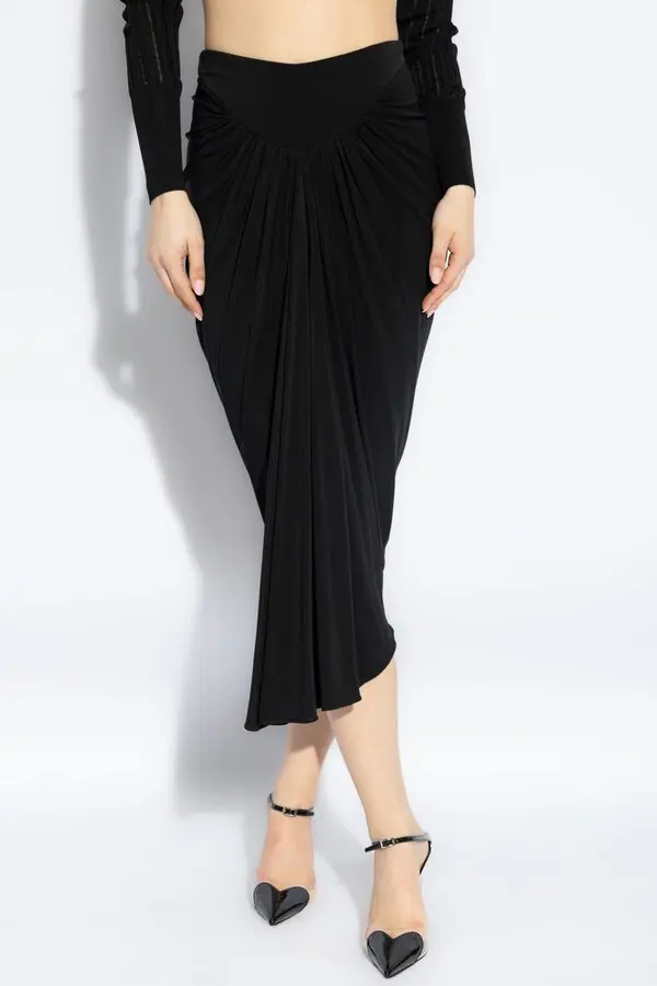 Alaïa Draped Skirt - Black