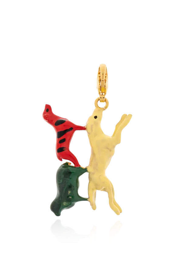 Marni Letter Pendant With Animal Figures - Multicolour