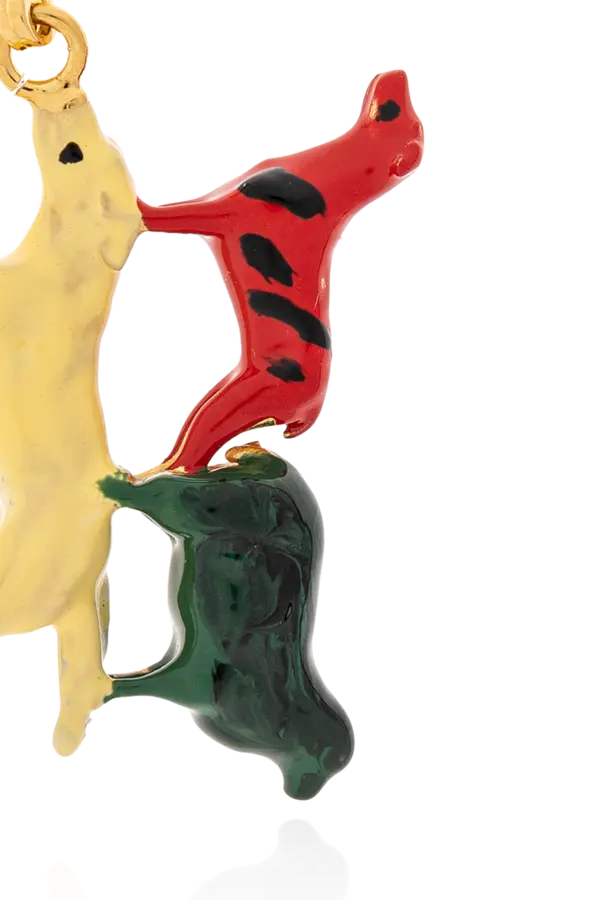 Marni Letter Pendant With Animal Figures - Multicolour