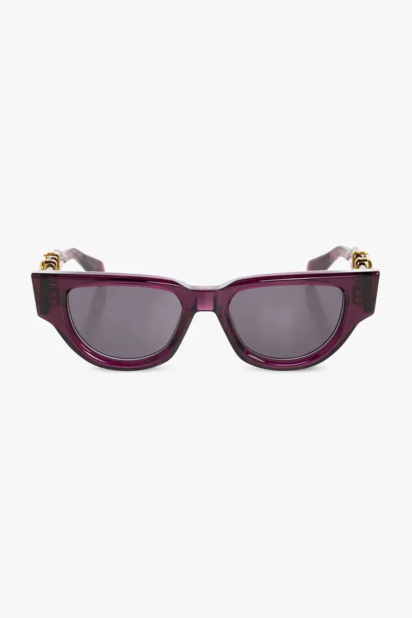 Valentino Garavani Sunglasses With Vlogo Detail - Purple