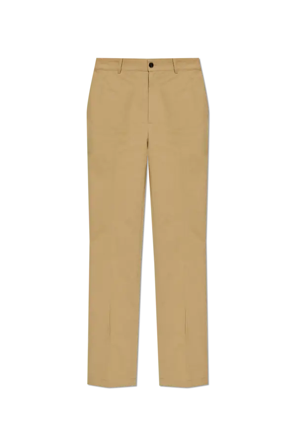 Burberry Cotton Trousers With Logo