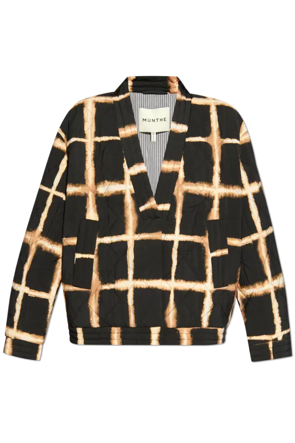 Munthe Geometric Patterned Jacket With Pockets