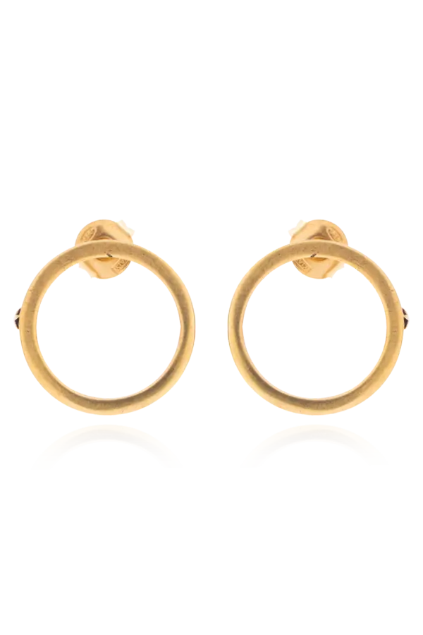 MAISON MARGIELA Round Earrings - Gold