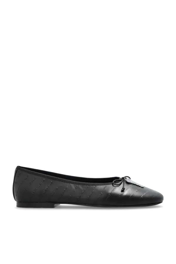 Alexander Wang Embossed Leather Ballerinas With Key Charm
