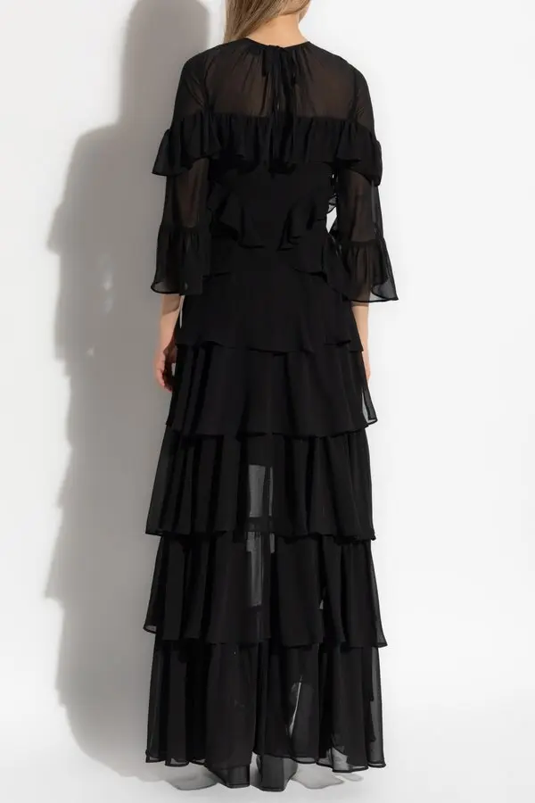 ALLSAINTS Asymmetrical Ruffled Dress