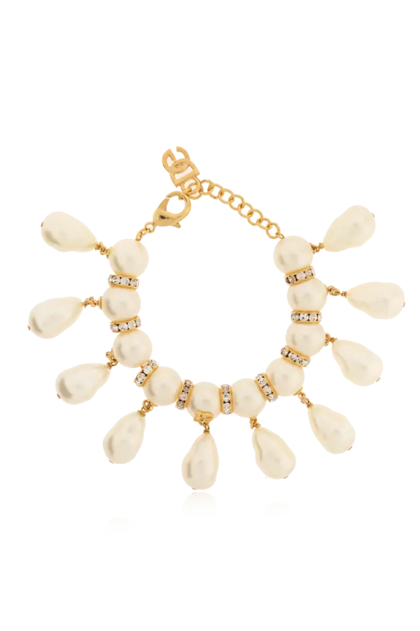 Dolce & Gabbana Faux Pearl Bracelet - Gold