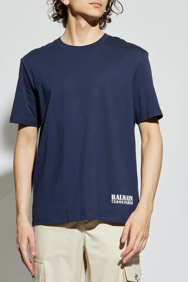 Balmain T-shirt With Printed Logo