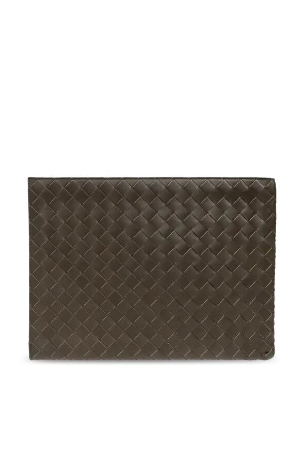 Bottega Veneta Leather Briefcase With Woven Pattern