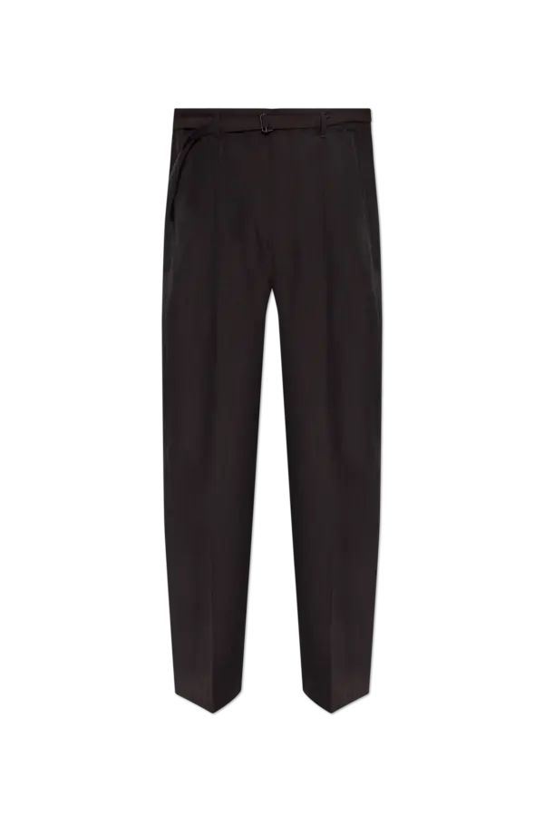 LEMAIRE Pleated Trousers - Brown