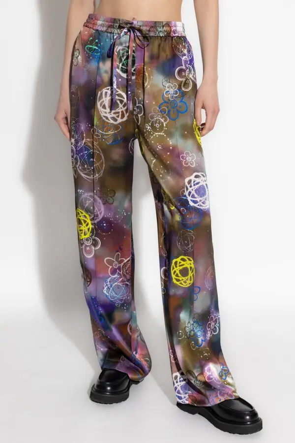 Kenzo Silk Palazzo Trousers