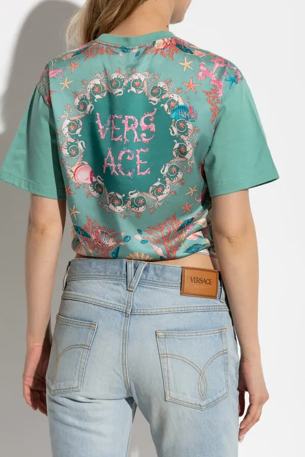 Versace Top With Decorative Safety Pin