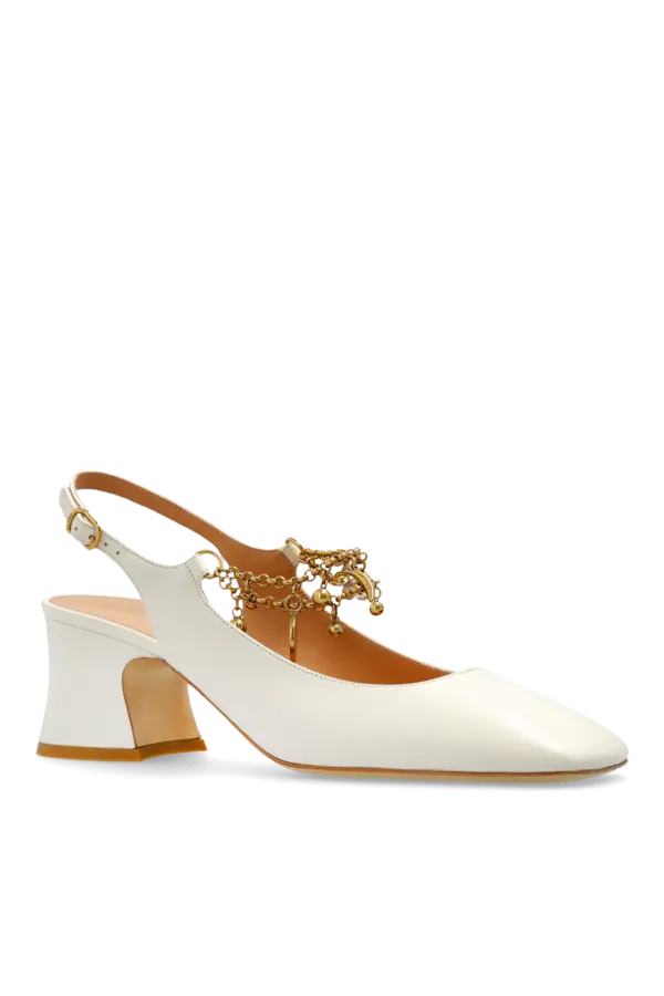 Chloé Charm-embellished Heeled Slingbacks