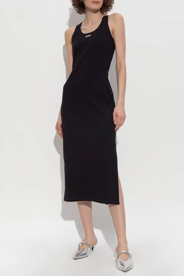 Alexander McQueen Ribbed Bodycon Midi-length Dress