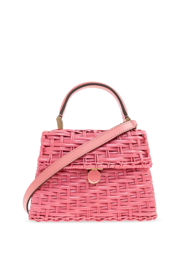 Cult Gaia Woven Top Handle Handbag