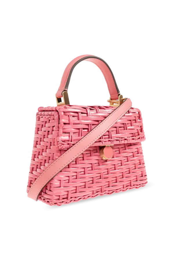 Cult Gaia Woven Top Handle Handbag