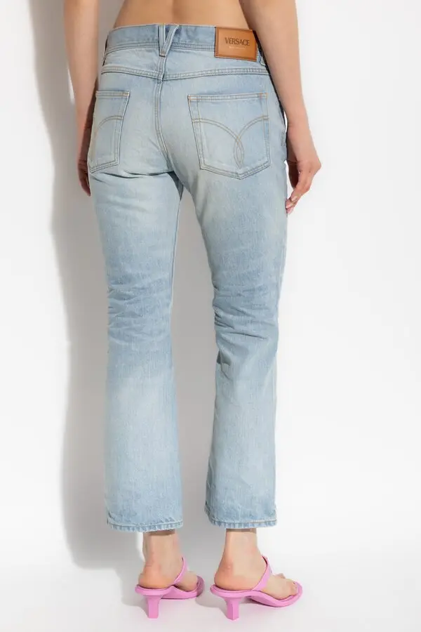 Versace Bootcut Logo Jeans