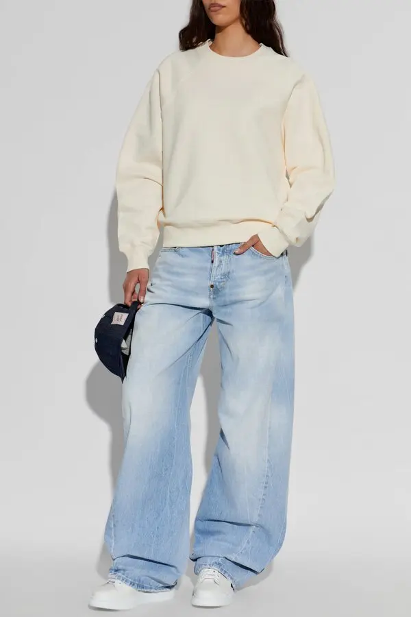 Alexander McQueen Logo Sneakers - Cream