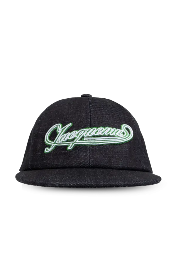 Jacquemus Embroidered Logo Baseball Cap - Navy Blue