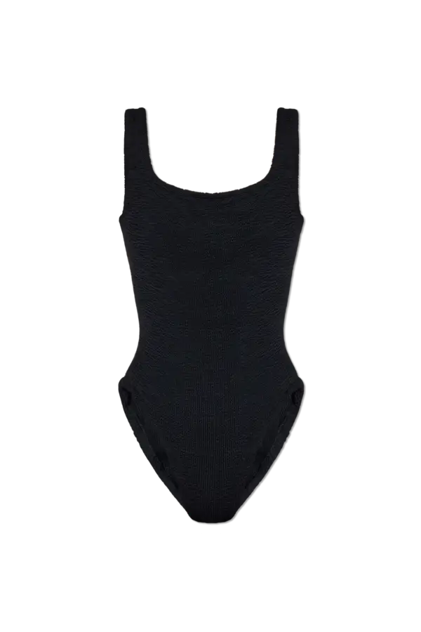 Hunza G Original Crinkle One-piece Swimsuit - Black