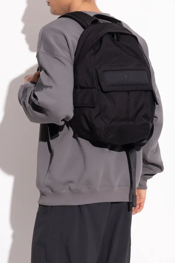 Y3 Logo Backpack - Black