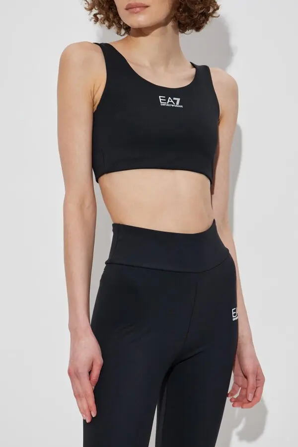 EA7 Short Training Top - Black